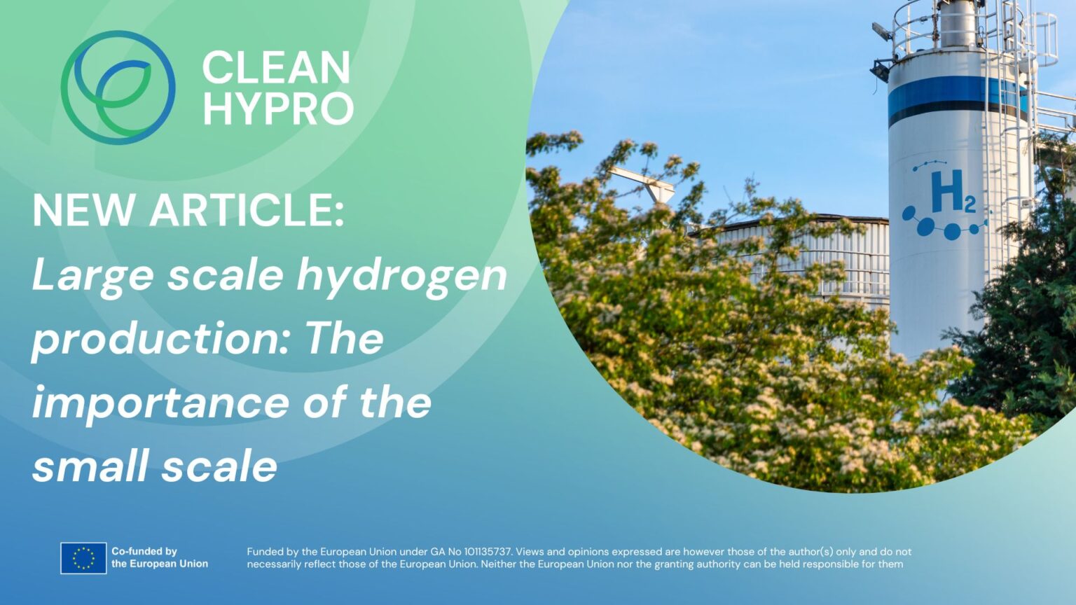 Large scale hydrogen production: The importance of the small scale ...